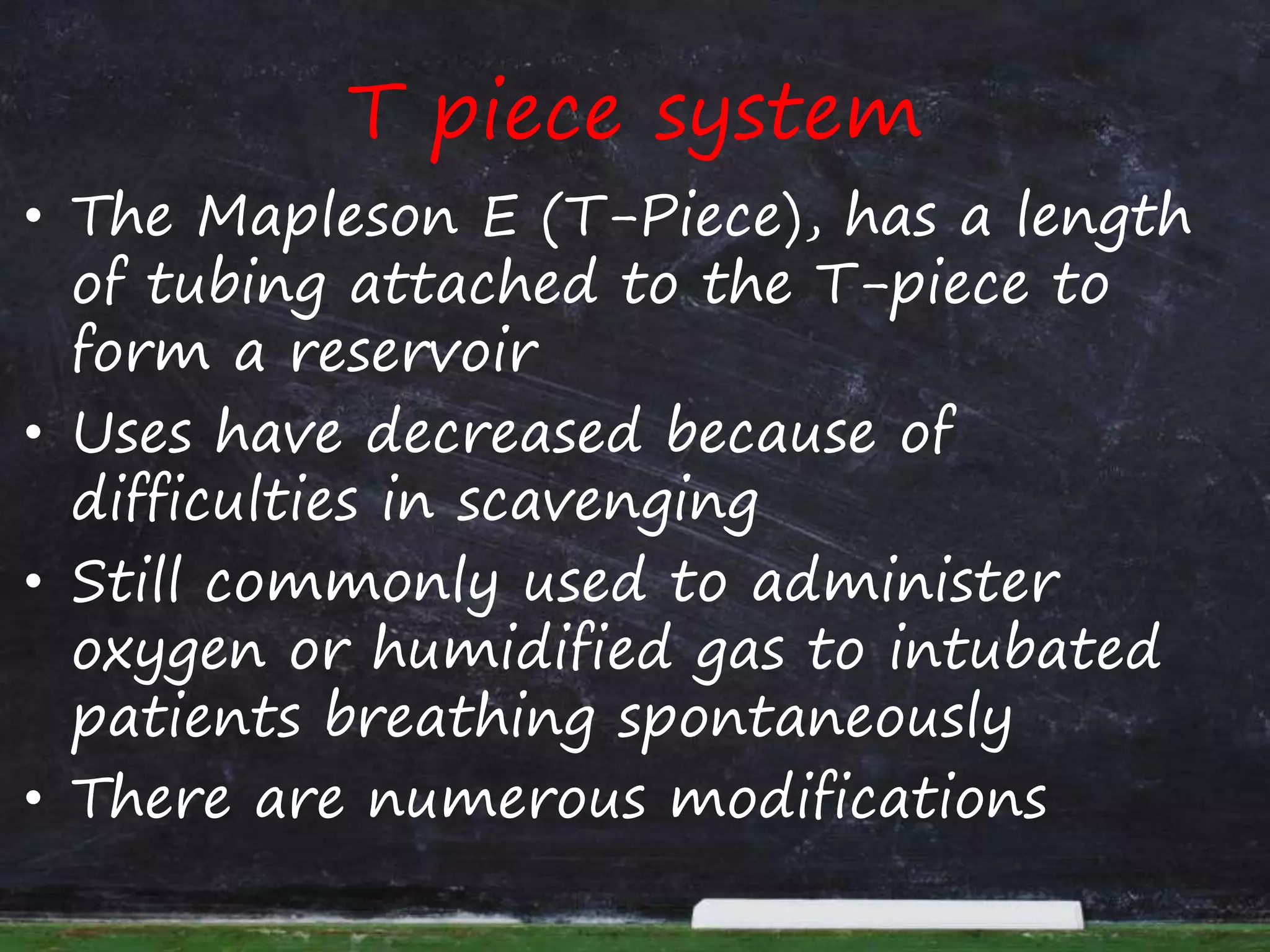 anaesthesia Breathing circuits and its classification and functional ...