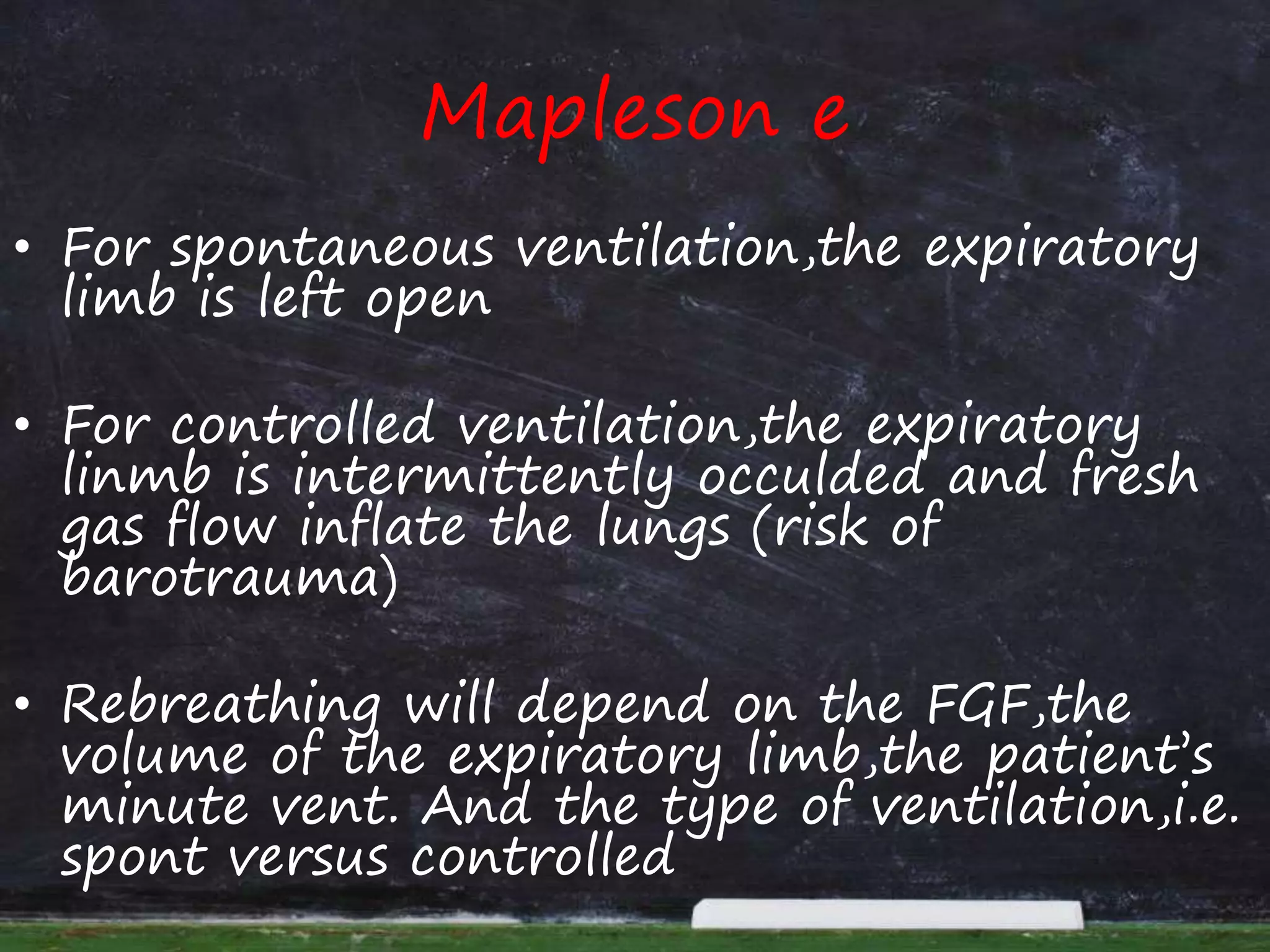 anaesthesia Breathing circuits and its classification and functional ...