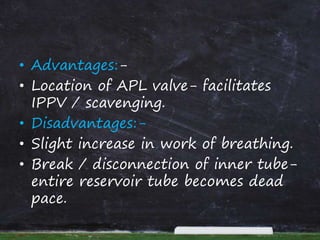 anaesthesia Breathing circuits and its classification and functional ...