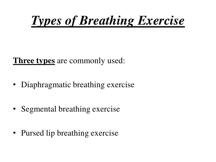 Breathing exercise for health