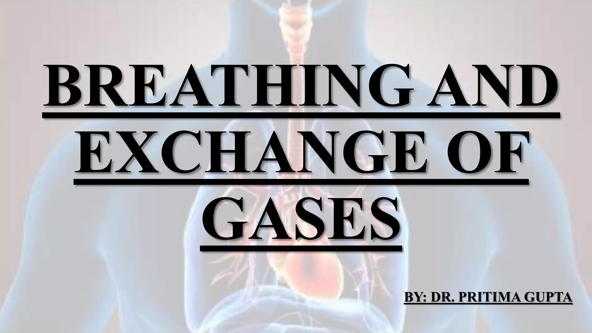 Breathing and exchange of gases | PPTX