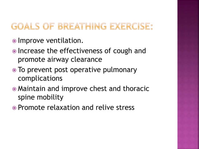 Breathing exercise | PPTX