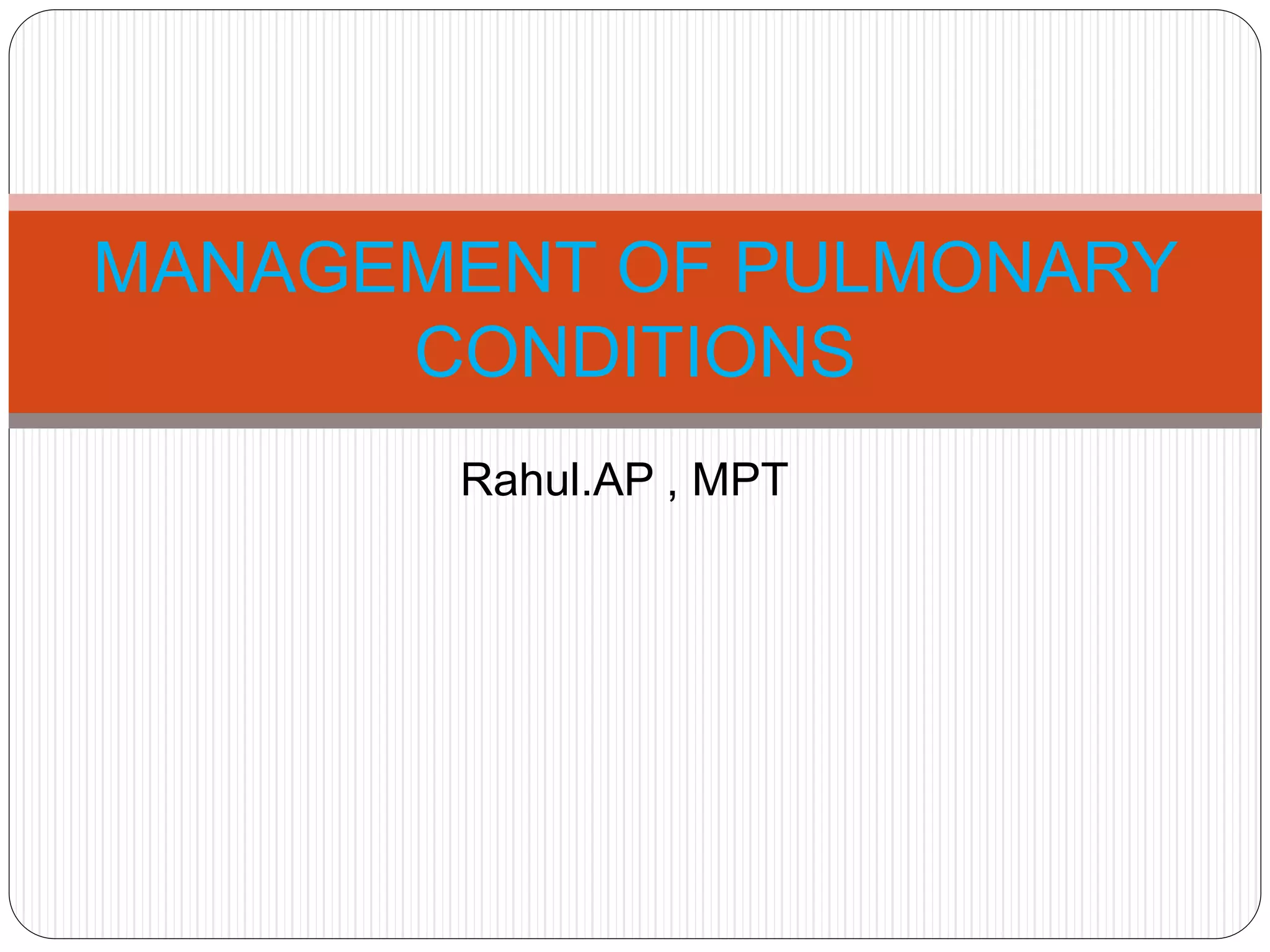 Breathing Exercise Rahul AP BPT,MPT (CRD&ICU) LIAHS Kannur | PPTX