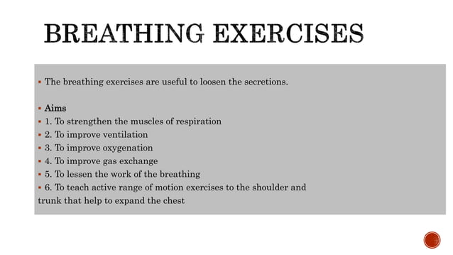 Effectivevness of BREATHING EXERCISES during pulmonary rehabilitation ...