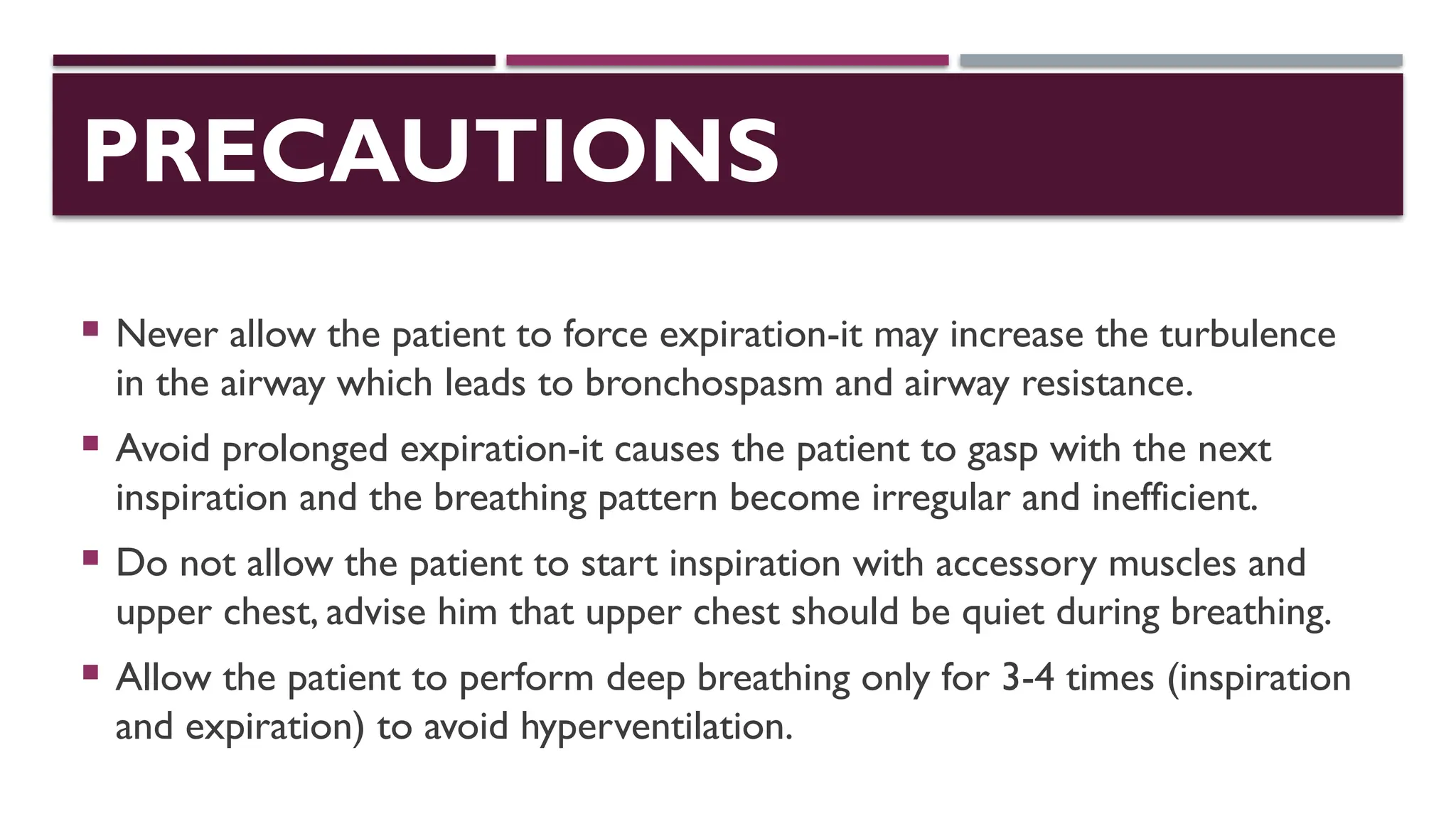 Breathing exercises, types, indications, containdications.pptx | Death ...