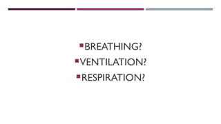 Breathing exercises, types, indications, containdications.pptx | Death ...