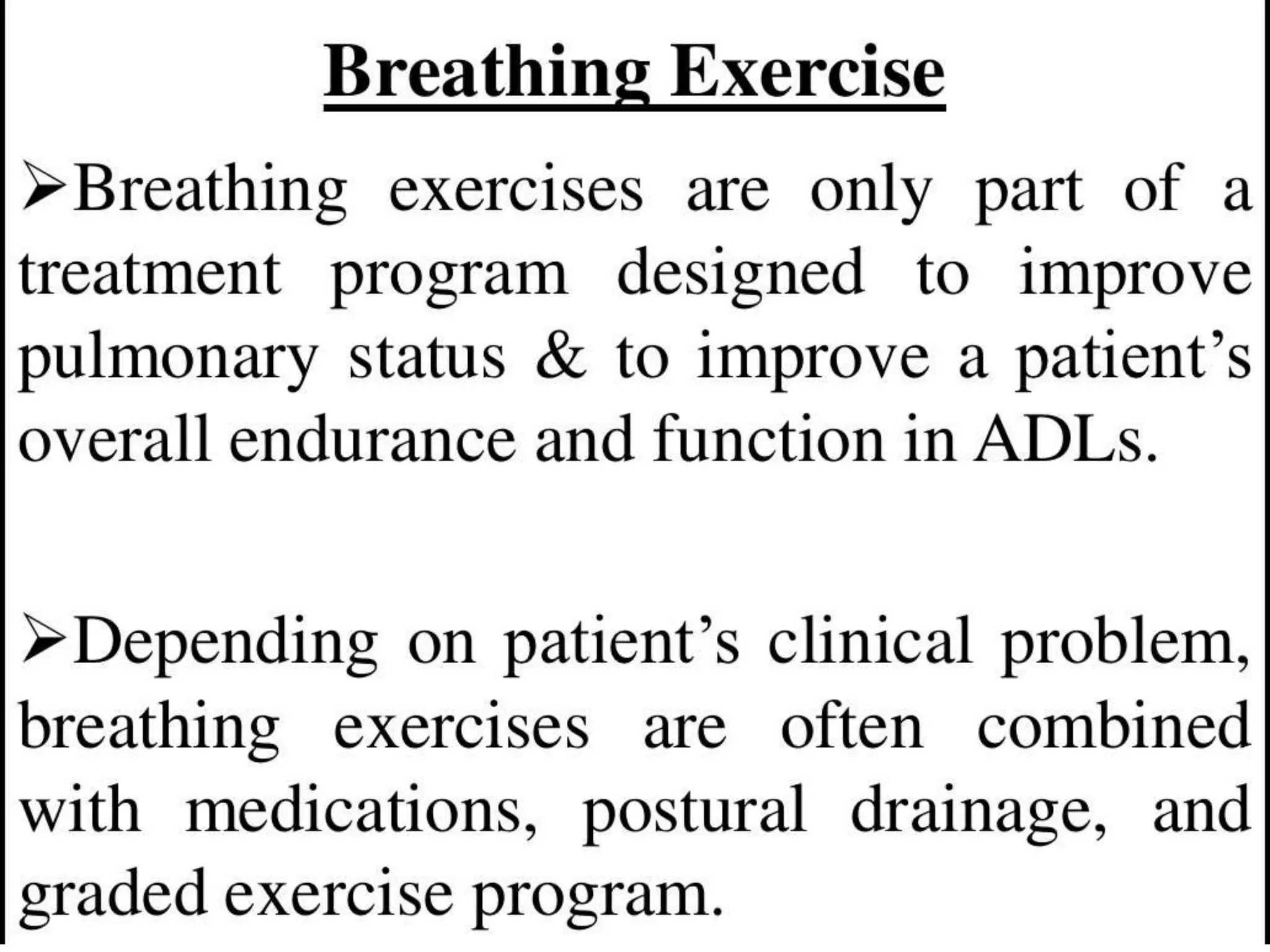 BREATHING EXERCISESAND ITS TYPES BY DR VANI FOR BPT STUDENTS | PPTX