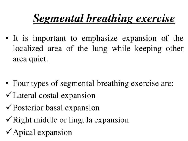 BREATHING EXERCISESAND ITS TYPES BY DR VANI FOR BPT STUDENTS | PPTX ...