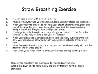 BREATHING EXERCISESAND ITS TYPES BY DR VANI FOR BPT STUDENTS | PPTX