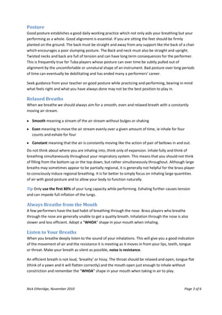 Breathing for brass players nick article v3 | DOCX
