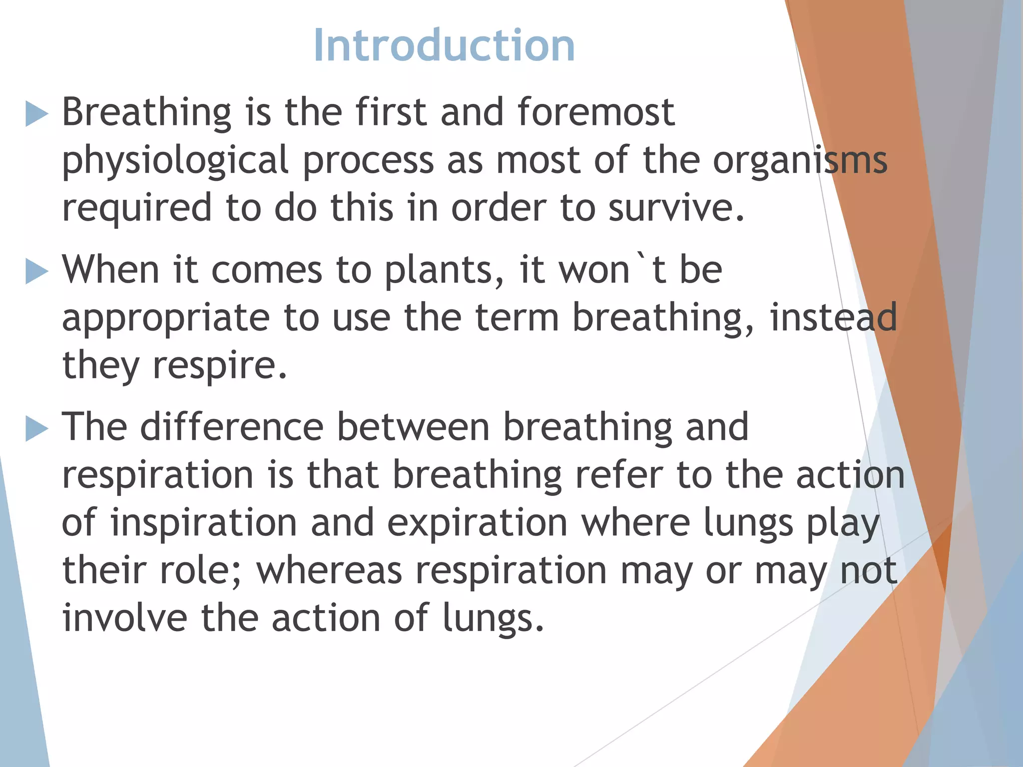 Breathing in plants | PPTX