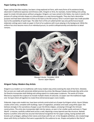 Breathing Life into Paper_ The Ancient Art of Paper Cutting by Sachiko ...
