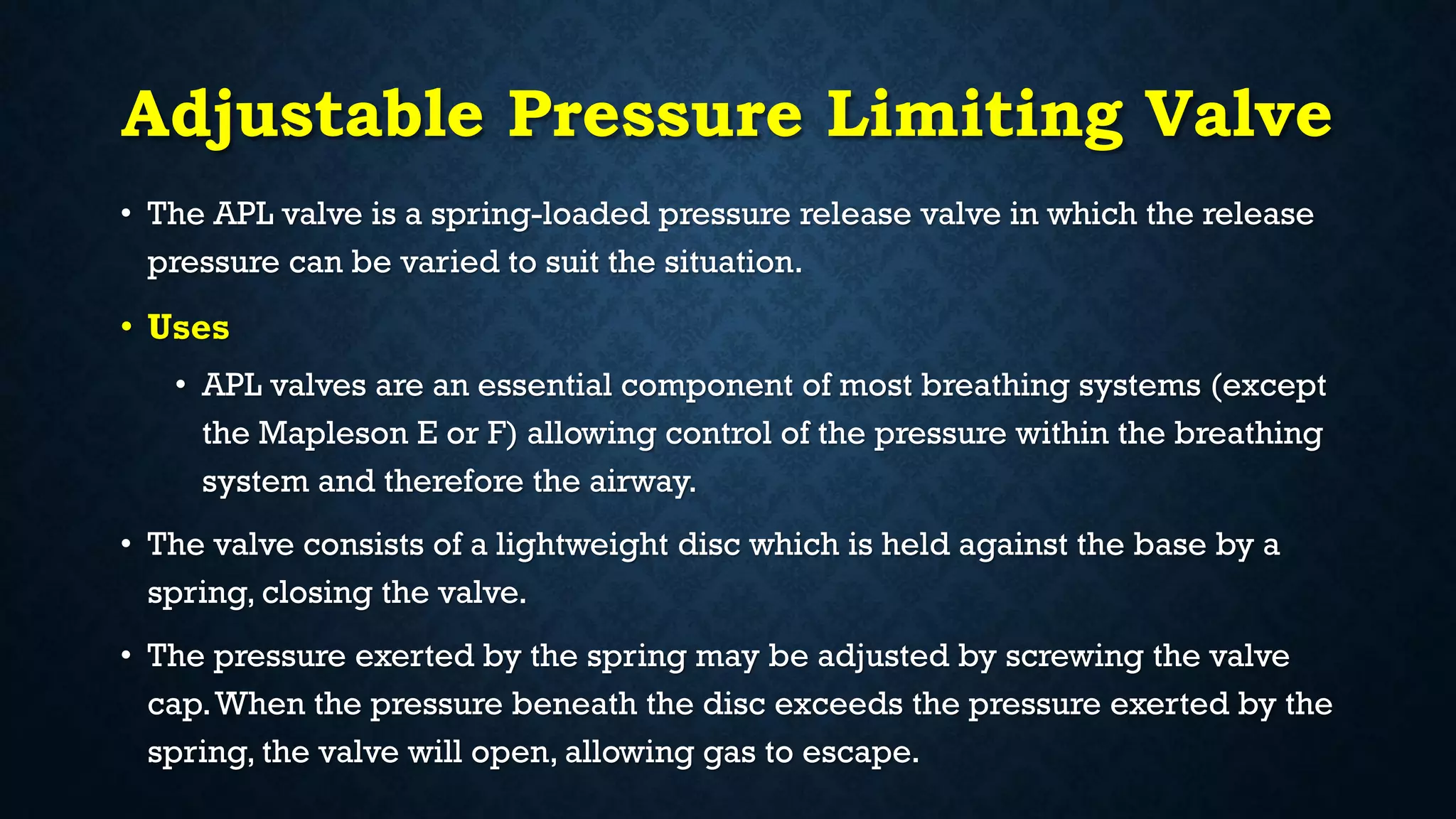 Breathing systems - Mapleson Classification | PDF