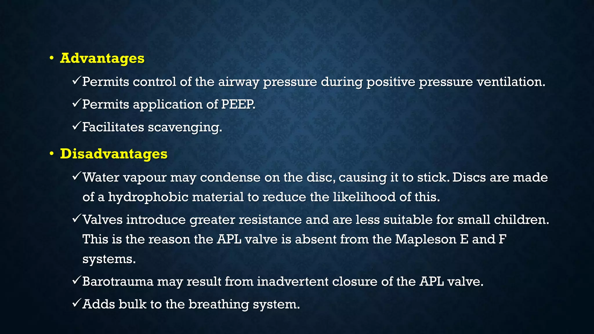 Breathing systems - Mapleson Classification | PDF