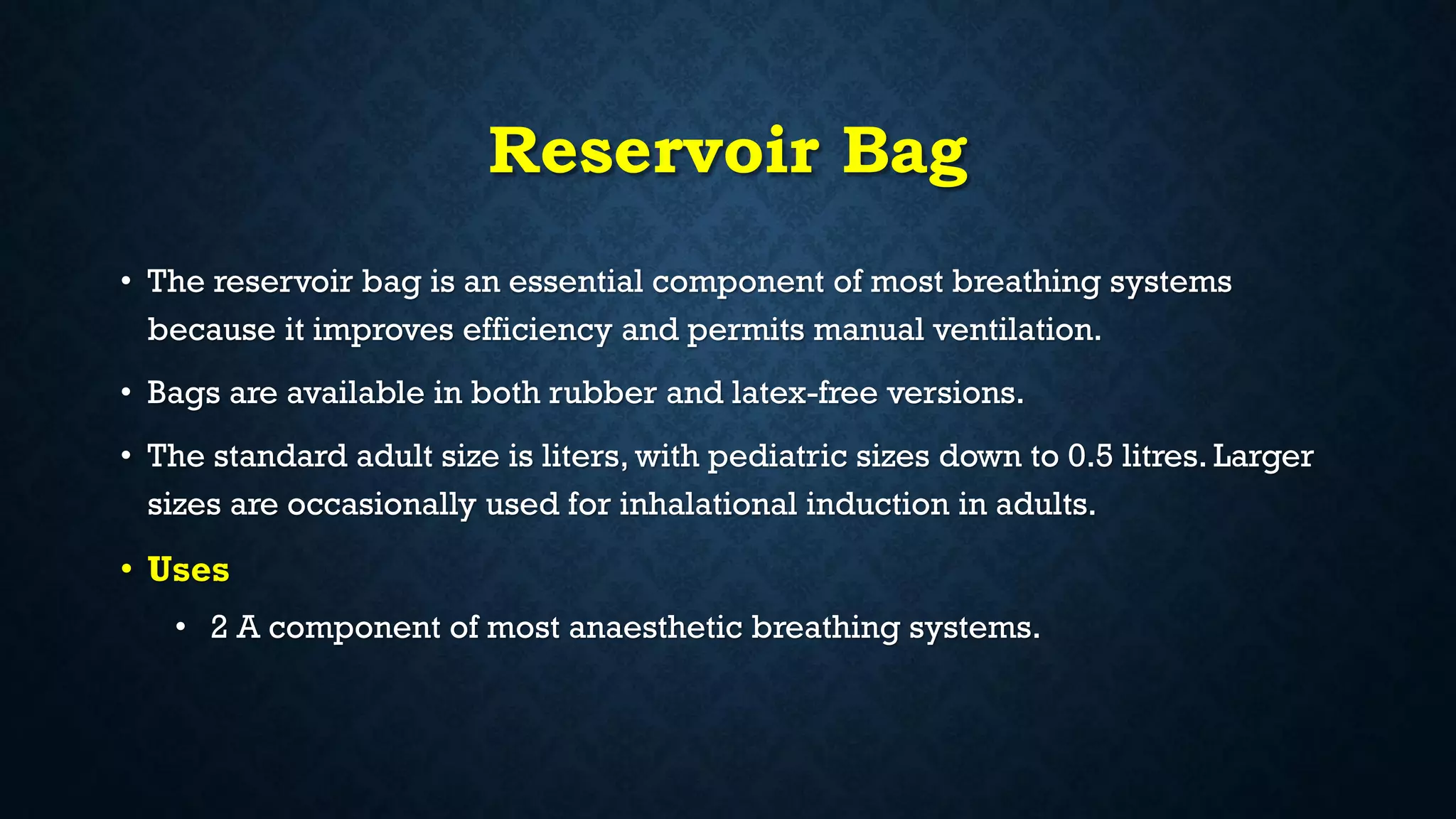 Breathing systems - Mapleson Classification | PDF