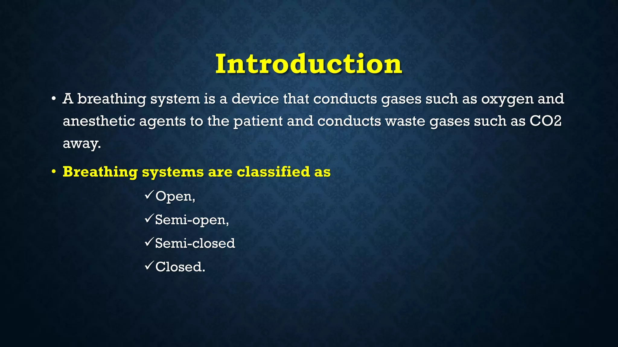 Breathing systems - Mapleson Classification | PDF