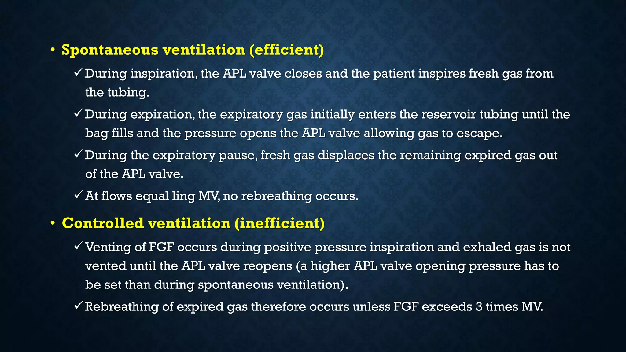 Breathing systems - Mapleson Classification | PDF