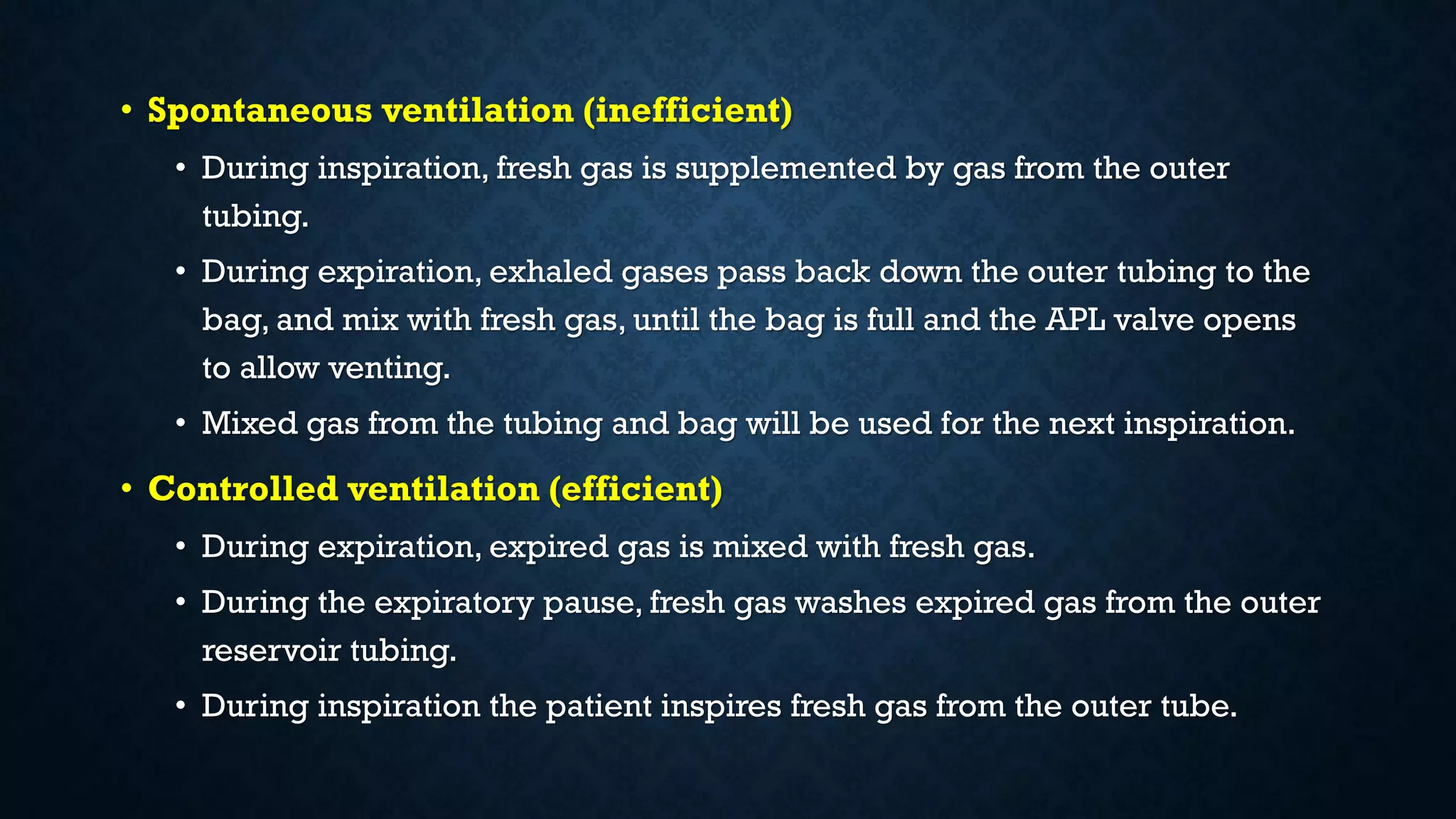Breathing systems - Mapleson Classification | PDF