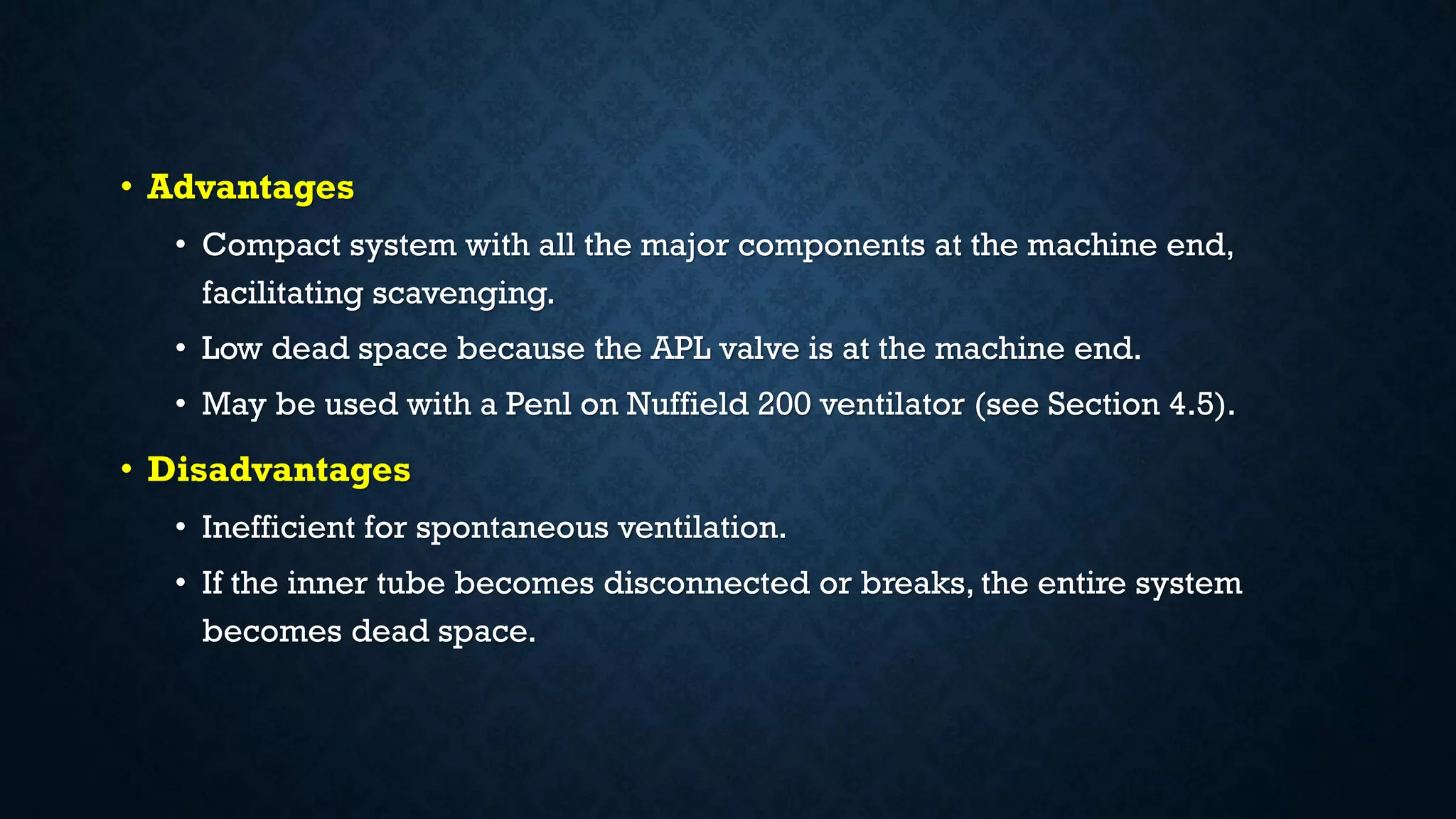 Breathing systems - Mapleson Classification | PDF