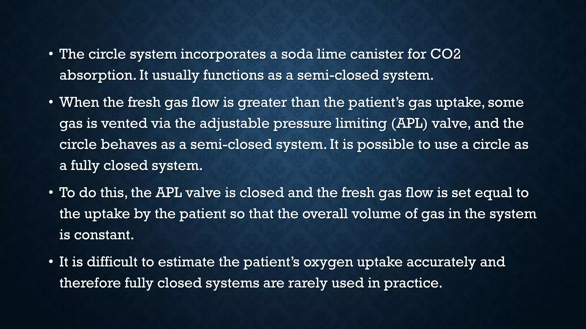 Breathing systems - Mapleson Classification | PDF