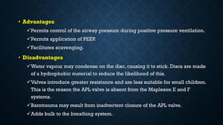 Breathing systems - Mapleson Classification | PDF