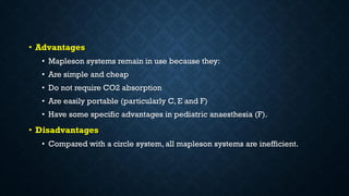Breathing systems - Mapleson Classification | PDF