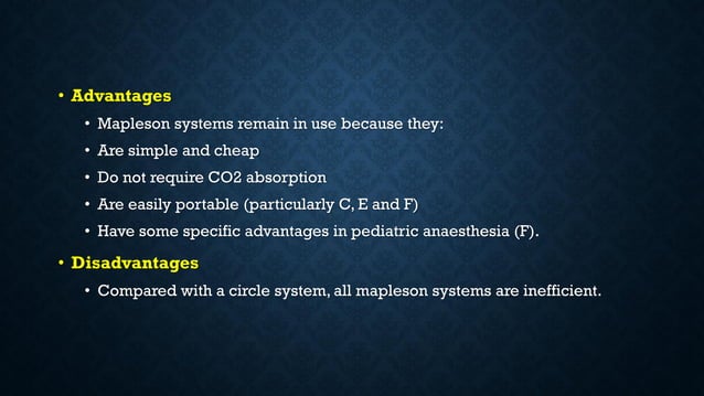 Breathing systems - Mapleson Classification | PDF
