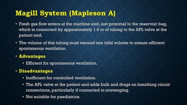 Breathing systems - Mapleson Classification | PDF