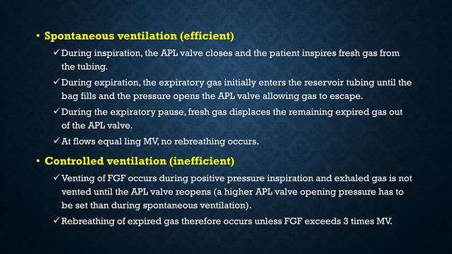 Breathing systems - Mapleson Classification | PDF