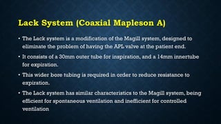 Breathing systems - Mapleson Classification | PDF