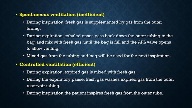 Breathing systems - Mapleson Classification | PDF