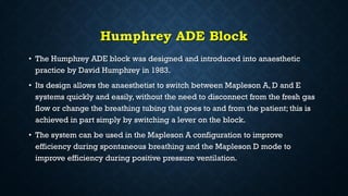 Breathing systems - Mapleson Classification | PDF