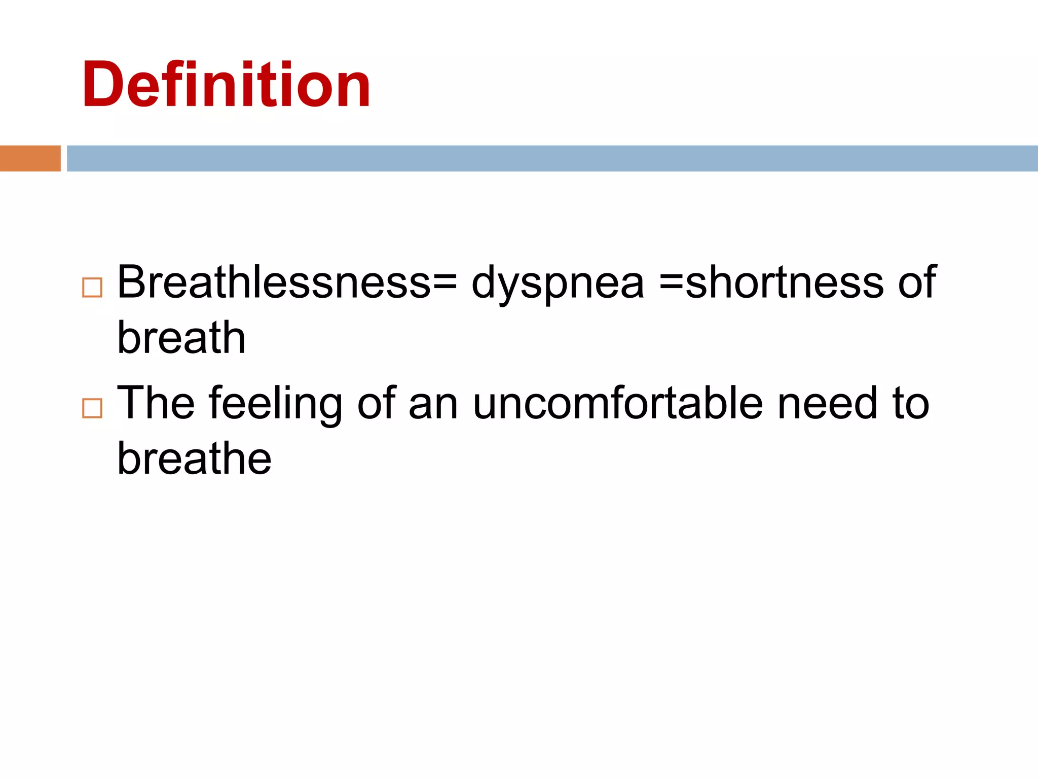 Breathlessness | PPTX