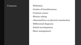 Breathlessness | PPTX