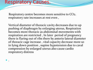 Breathlessness in pregnancy ---respiratory resasons | PPTX