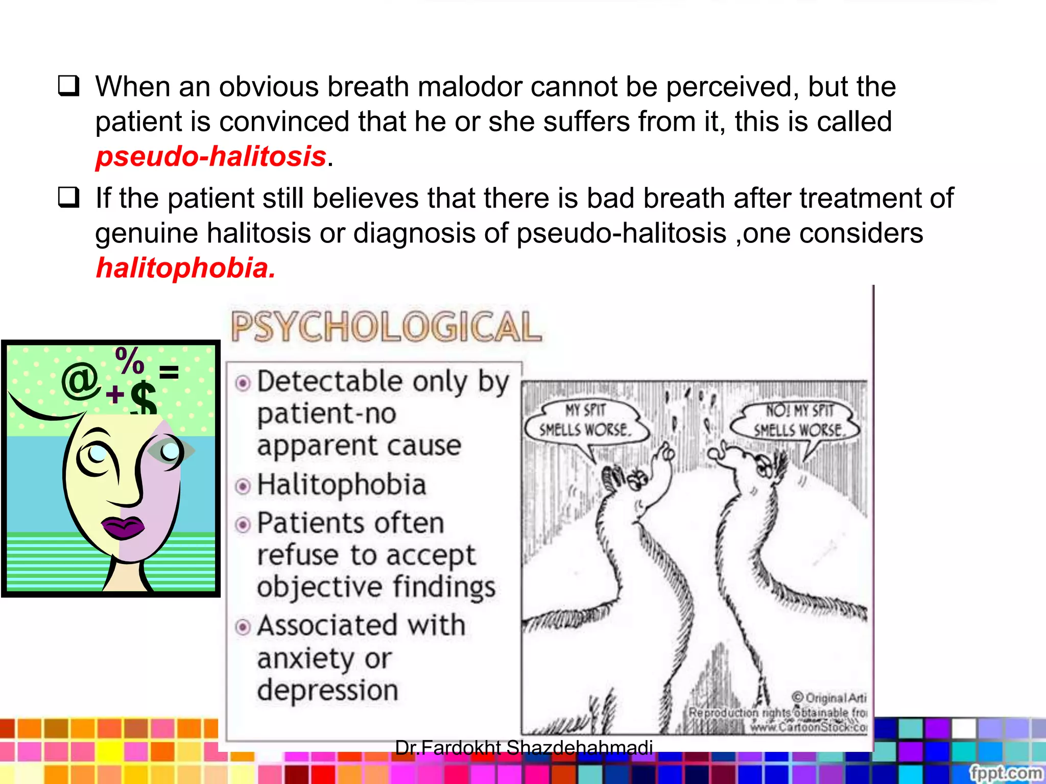 Breath malodor,halitosis ,shazdehahmadi | PPTX