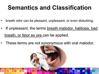 Breath malodor,halitosis ,shazdehahmadi | PPTX