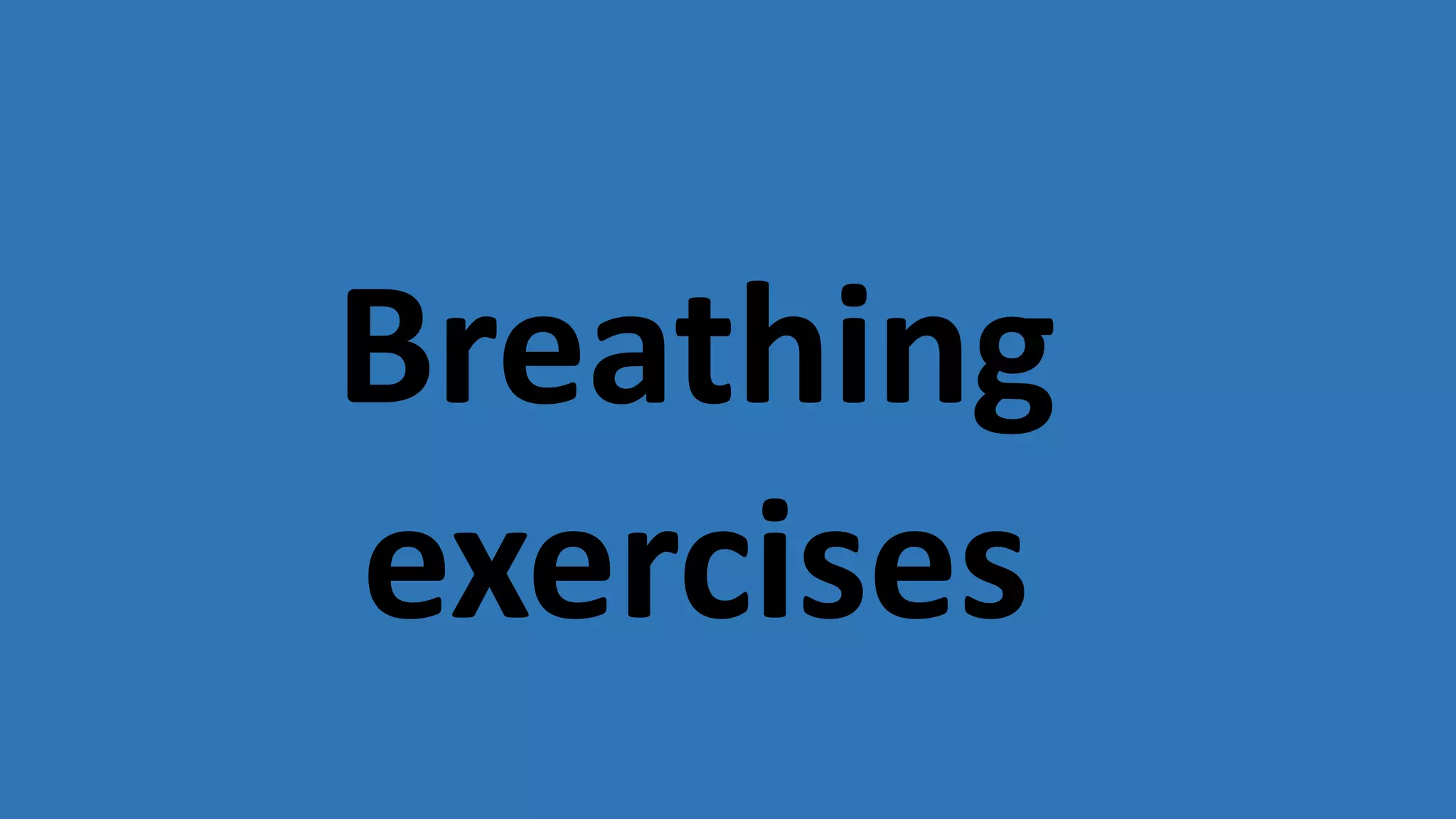 Breathing exercises | PDF