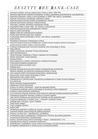 BRE-CASE Seminarium 55 - Portuguese Experience in Restructuring and Privatizing of Banks | PDF