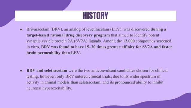 Breceta ( brevaracetam) a new generation antiepileptic drugs | PPTX