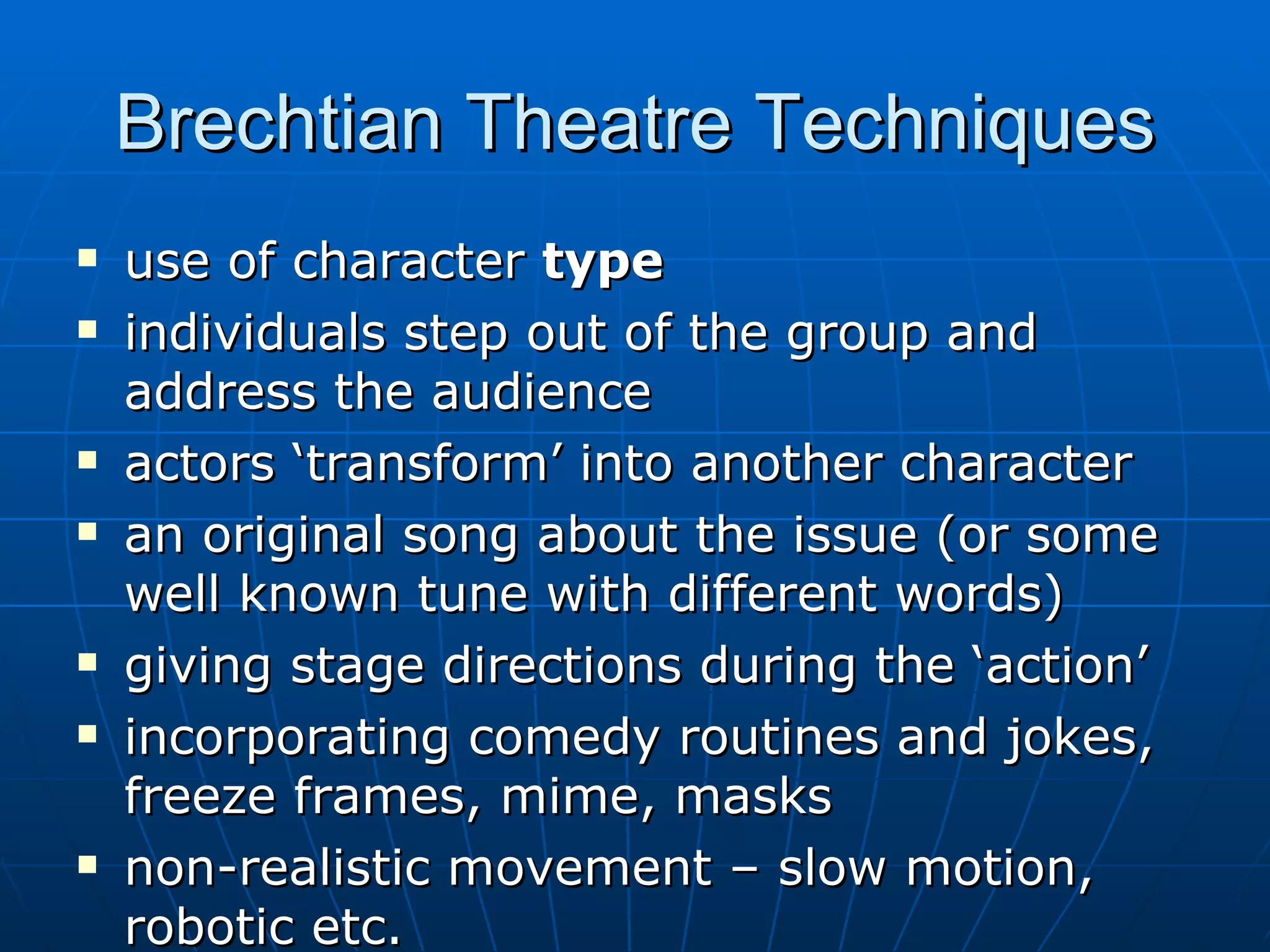 Brechtian Theatre | PPT
