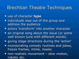 Brechtian Theatre | PPT