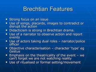 Brechtian Theatre | PPT | Drama | Genres
