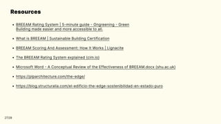Sustainability Assessment using BREEAM Rating system | PDF