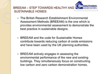 Breeam and the code for sustainable homes | PPTX