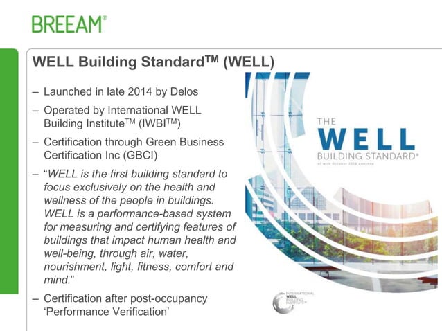 BREEAM & WELL Buildings Standard, Chris Ward, BREEAM | PPT