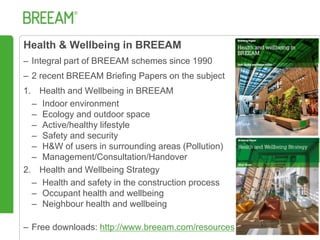 BREEAM & WELL Buildings Standard, Chris Ward, BREEAM | PPTX