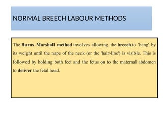 Breech presentation, types and its management | PPTX