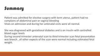 Breech presentation, types, manuvers, definition , diagnosis | PPTX