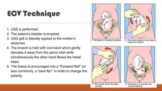 Breech presentation, types, manuvers, definition , diagnosis | PPT